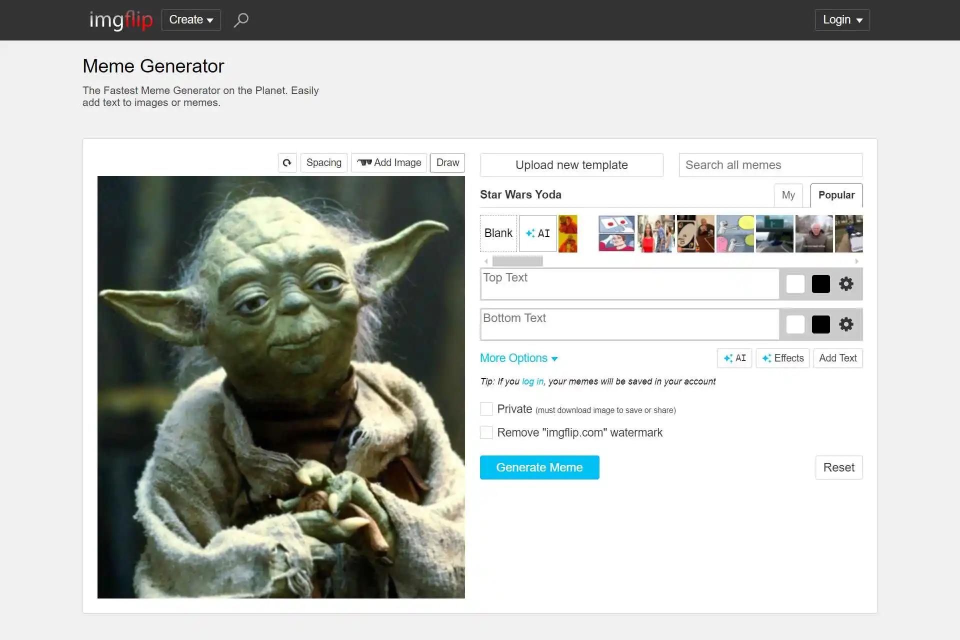 Imagine Meme Generator: generates AI Meme in seconds!
