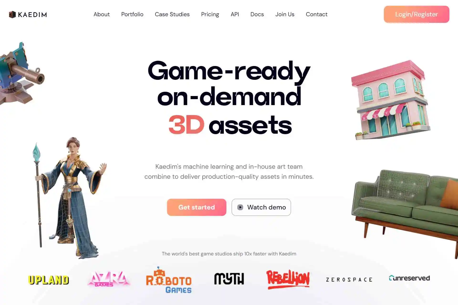 Kaedim - AI-Powered 2D to 3D Model converting Platform